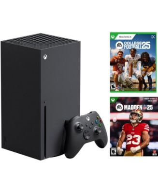 Microsoft Xbox X Bundle With Madden NFL 25 Game and College Football 25 ...