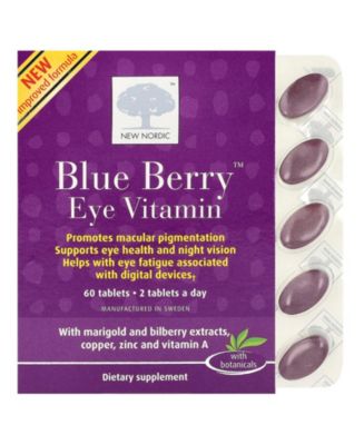 New Nordic Blue Berry Eye Vitamin | Eye & Vision Support Supplement ...