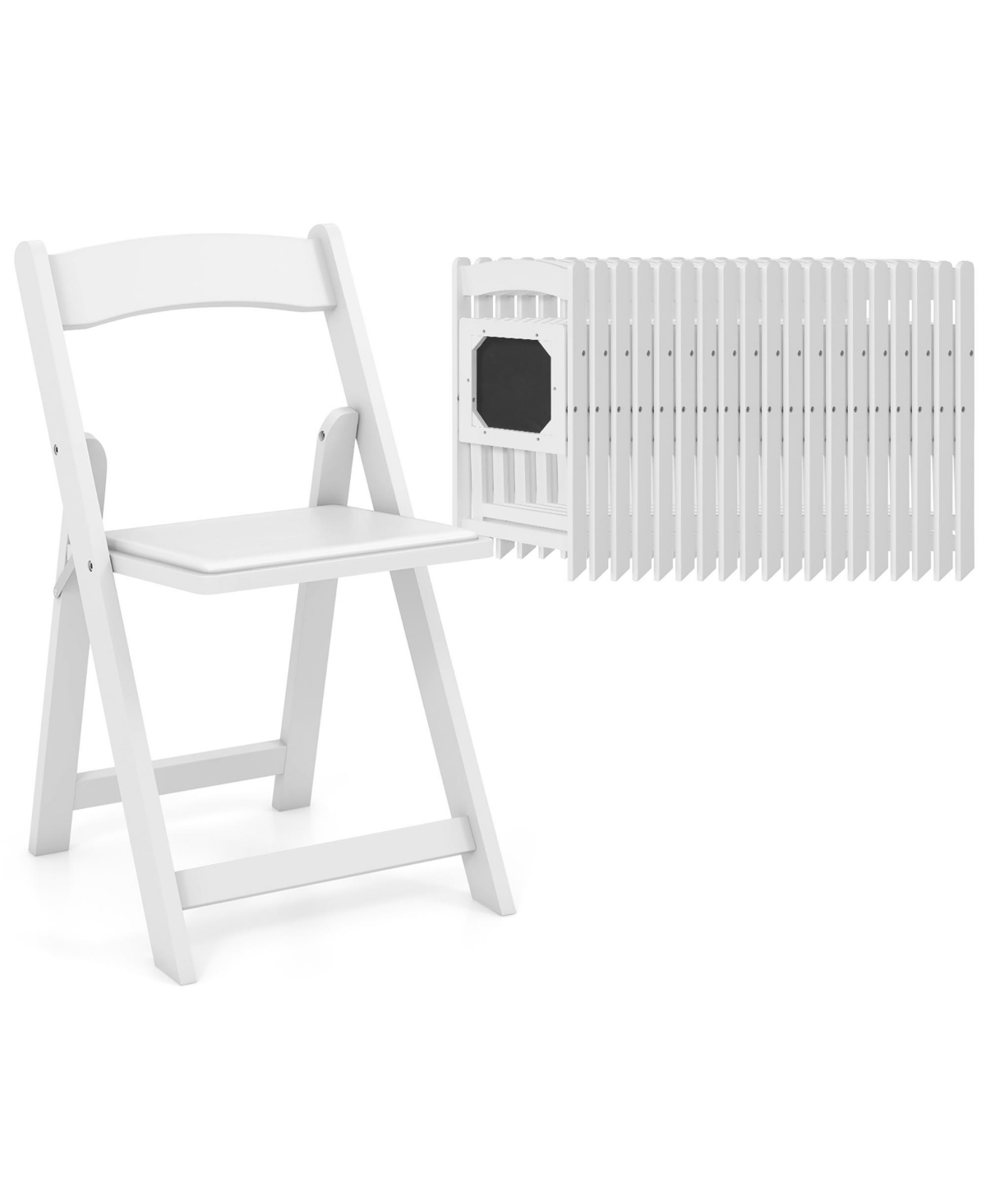 Click here for Gymax Set of 20 Dining Chairs w/ Rubber Wood Legs... prices