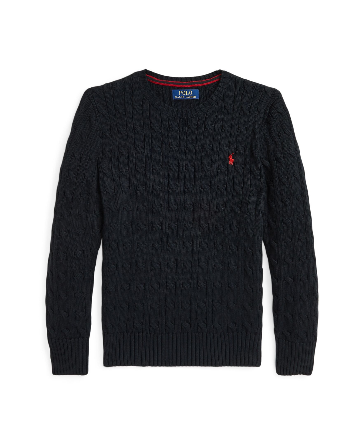 Click here for Polo Ralph Lauren Big Boys Cable- Knit Crewneck Sw... prices