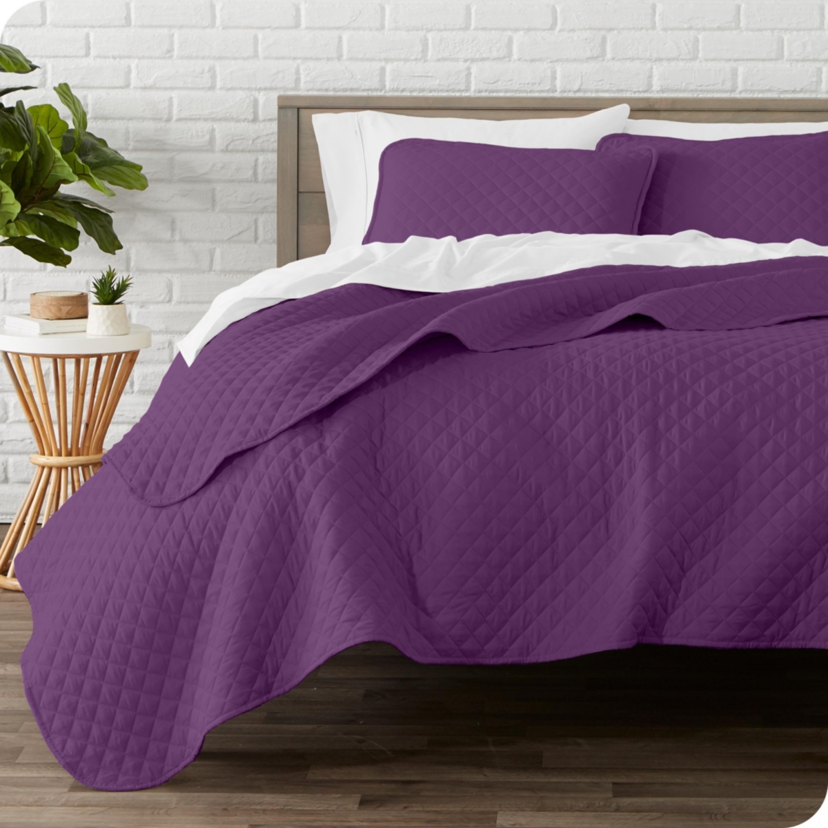 Click here for Bare Home Ultra-soft Diamond Stitched Coverlet Set... prices