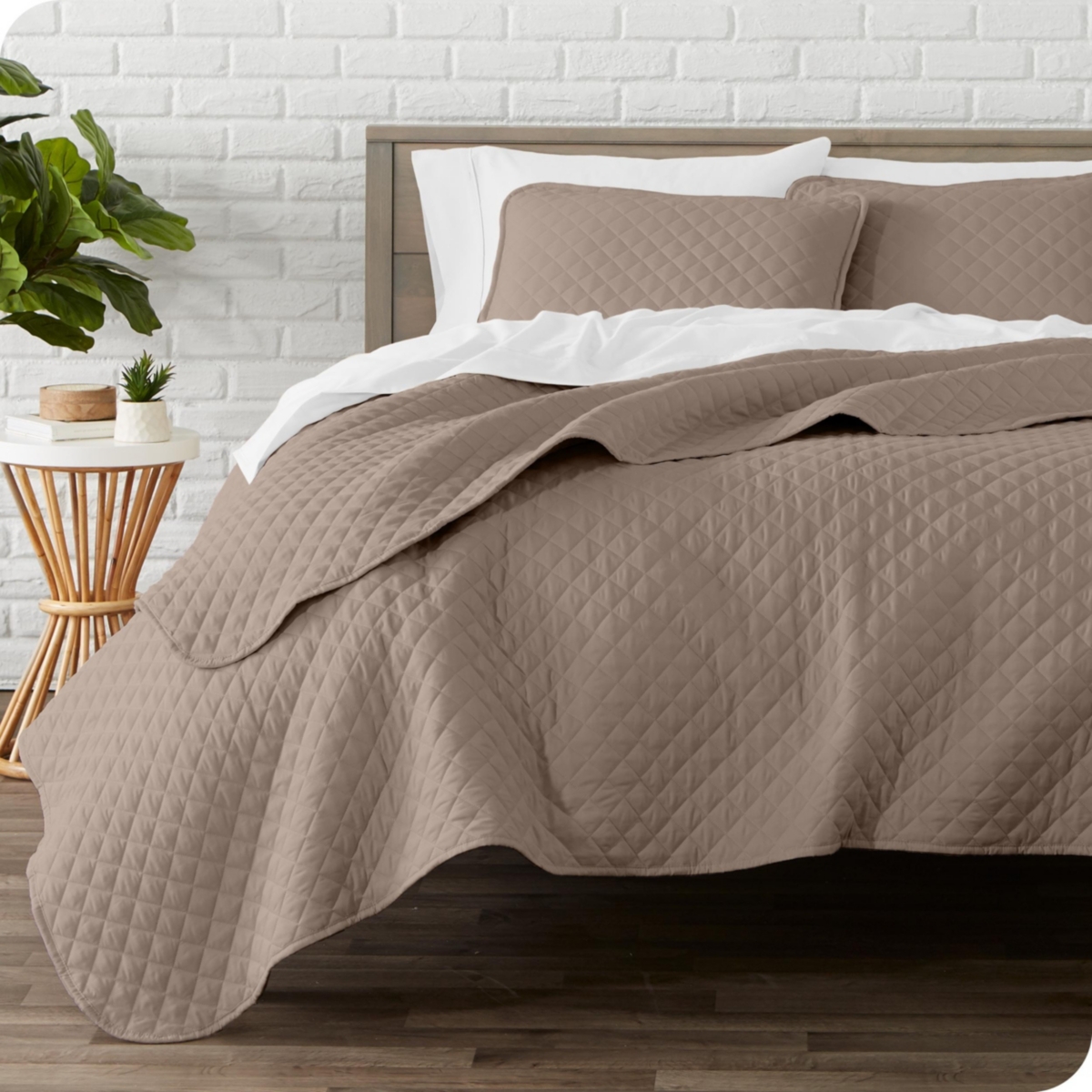 Click here for Bare Home Ultra-soft Diamond Stitched Coverlet Set... prices