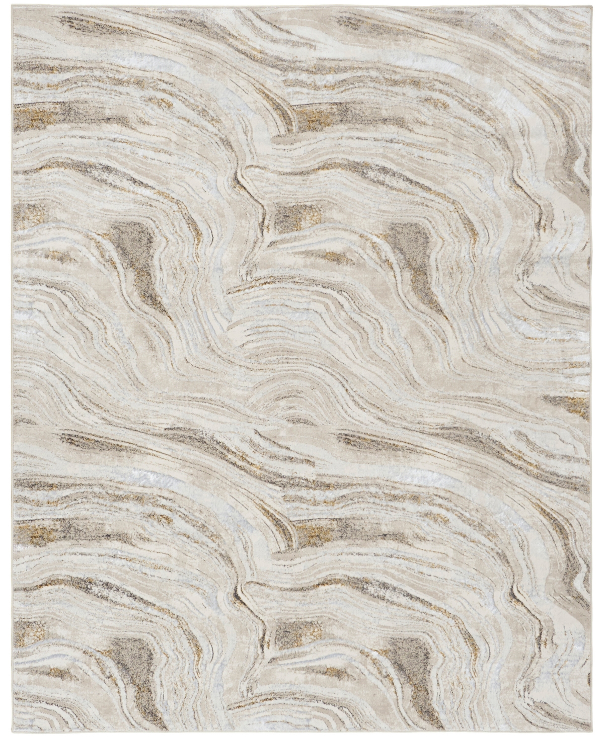 Click here for Nourison Home Glitz GLZ22 710x910 Area Rug - Gray/... prices