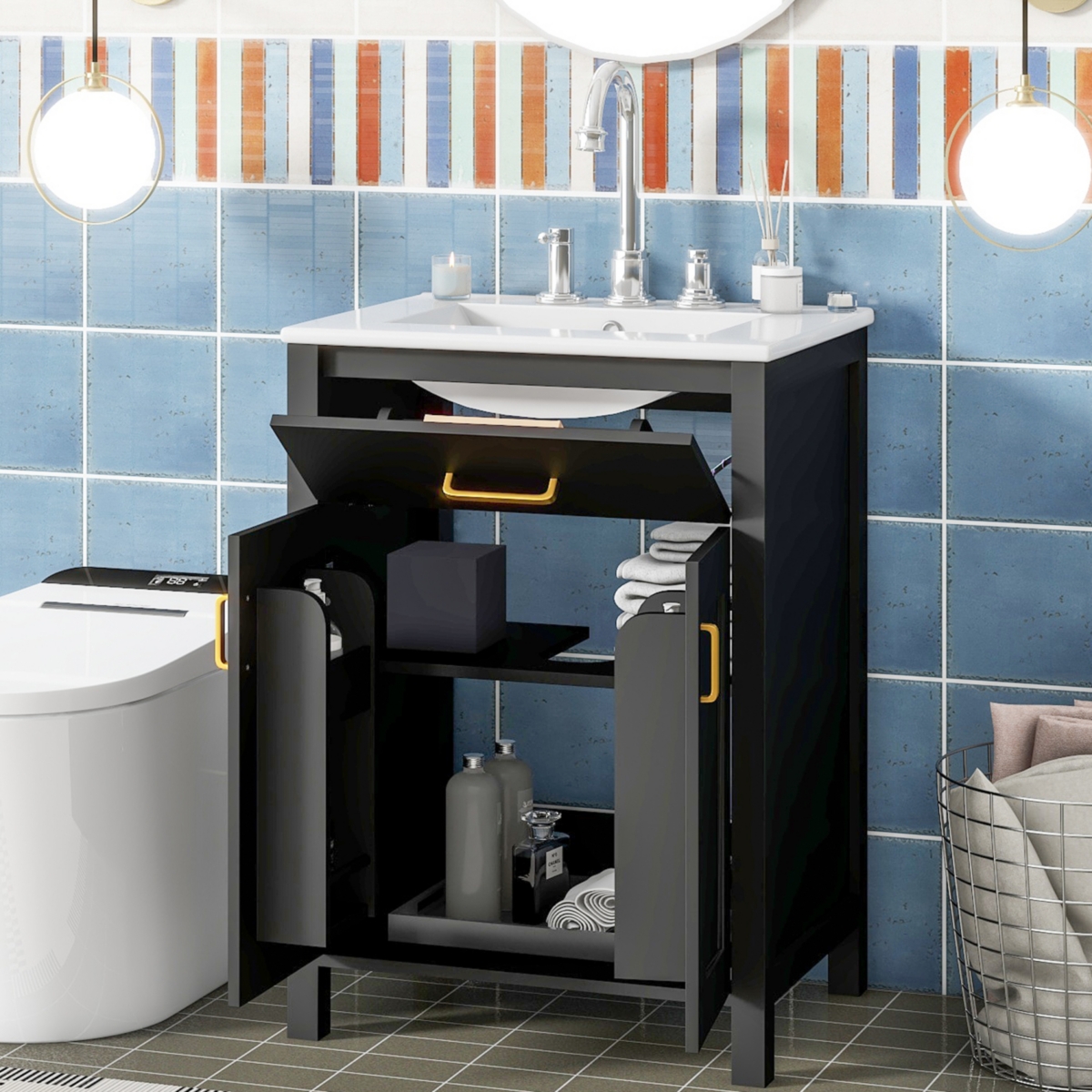 Click here for Streamdale 24" Bathroom Vanity Combo with Cer... prices