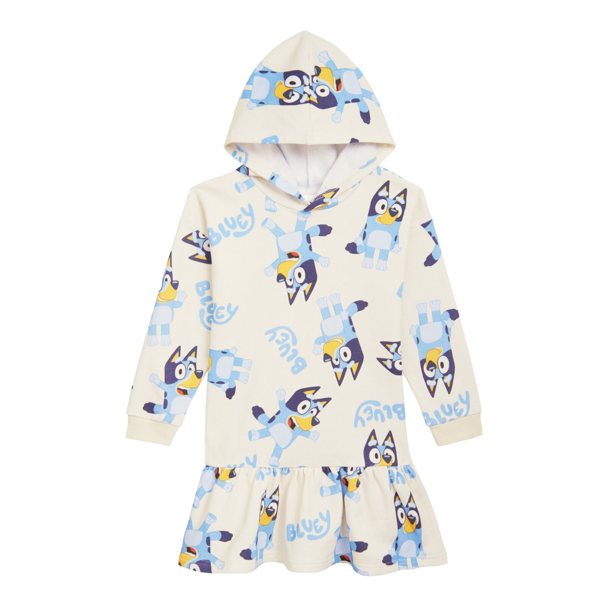 Click here for Bluey Girls Fleece Dress - White prices