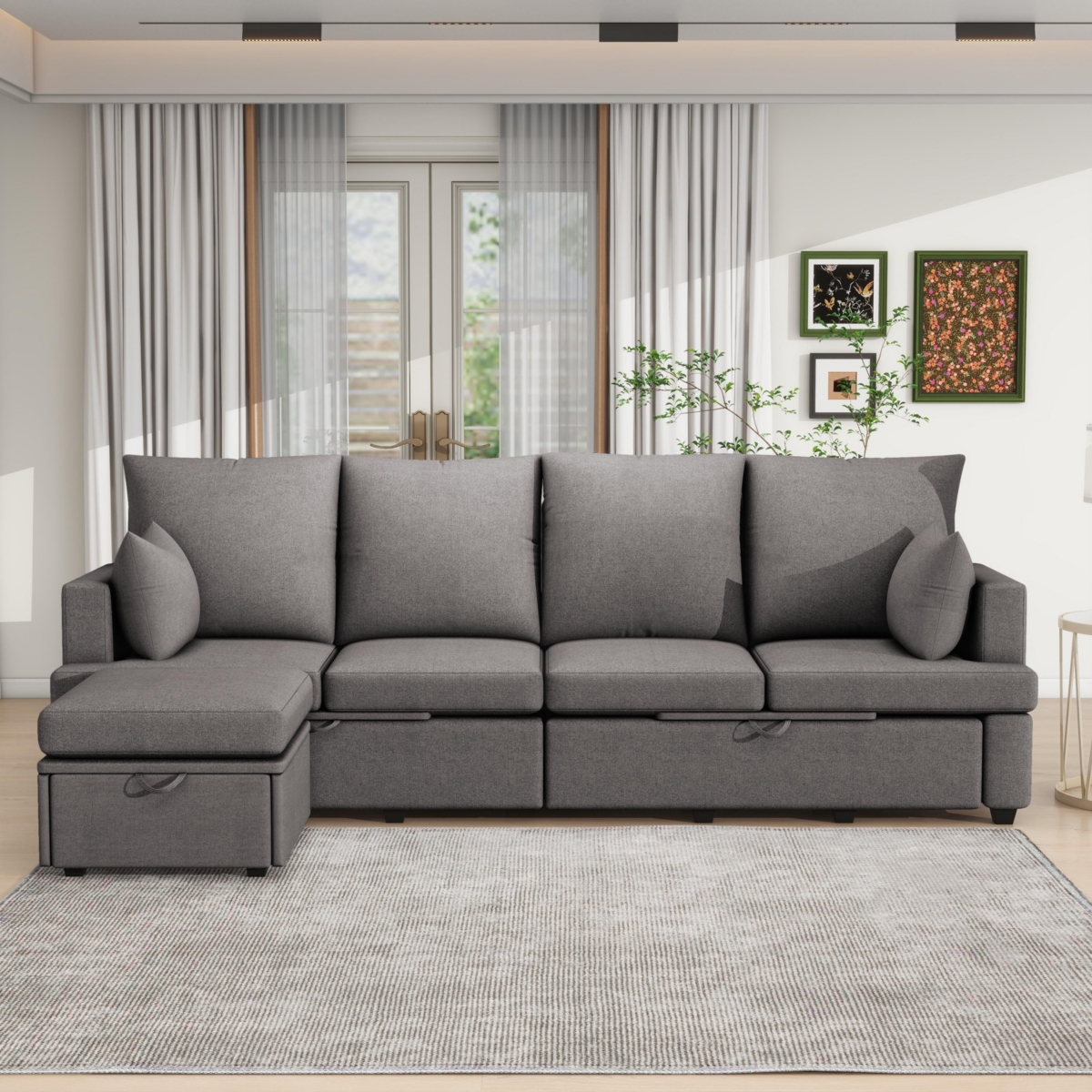 Click here for Streamdale Furniture Modern L shape Modular Sofa... prices
