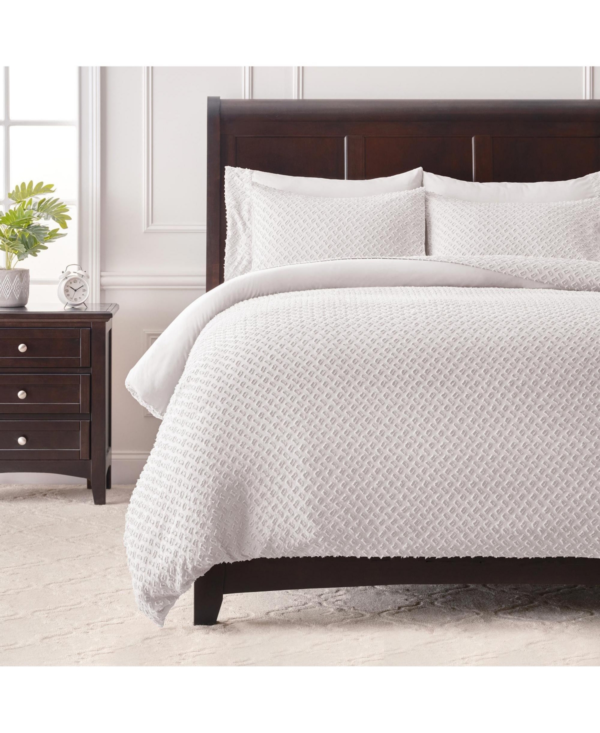 Click here for Chanasya Premium Clipped Duvet Set - Tufted Boho D... prices