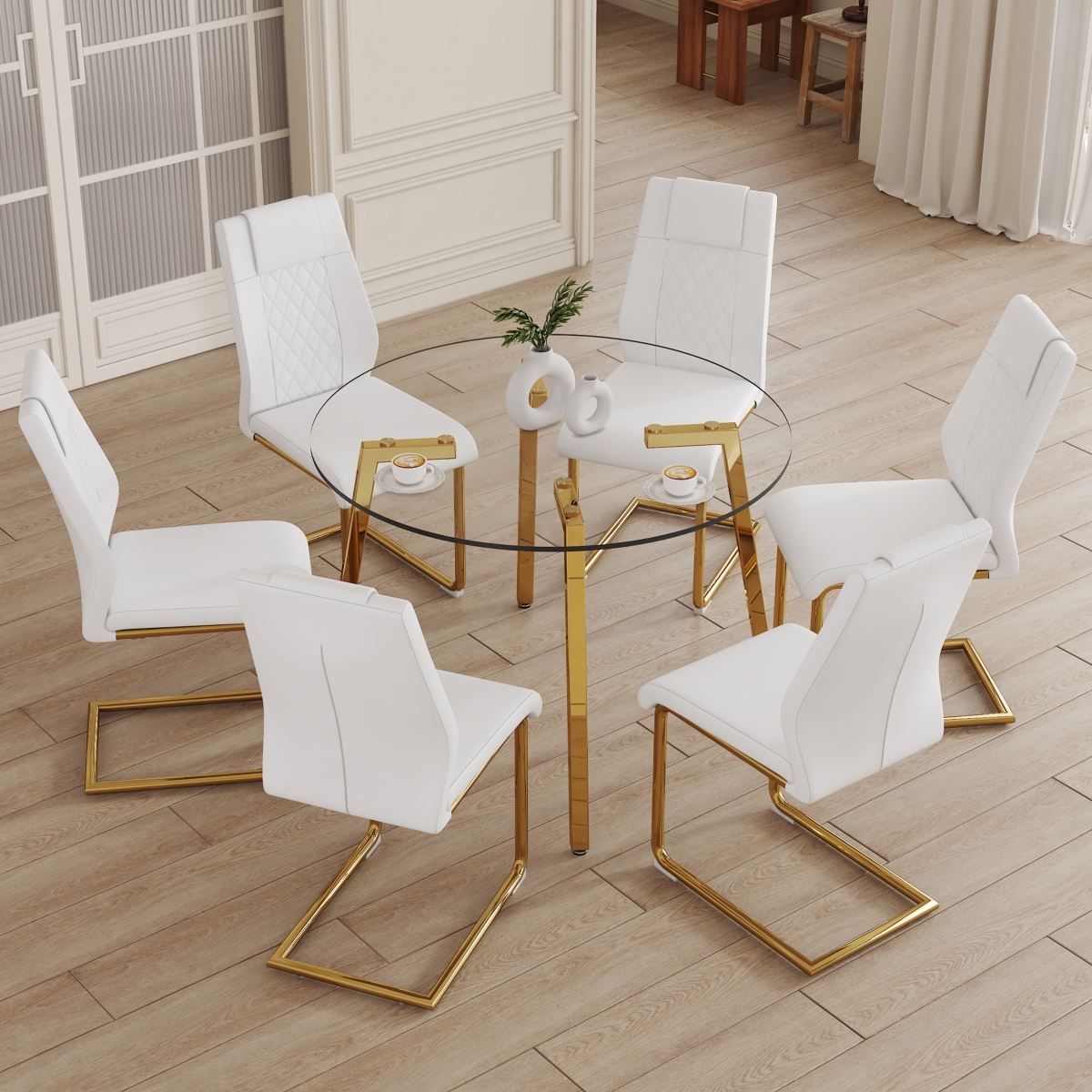 Click here for Streamdale Furniture Table and chair set.a Modern... prices