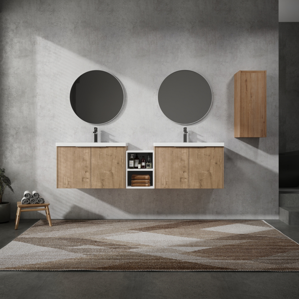 Click here for Streamdale 72" Wall-Mounted Vanity with Sink... prices