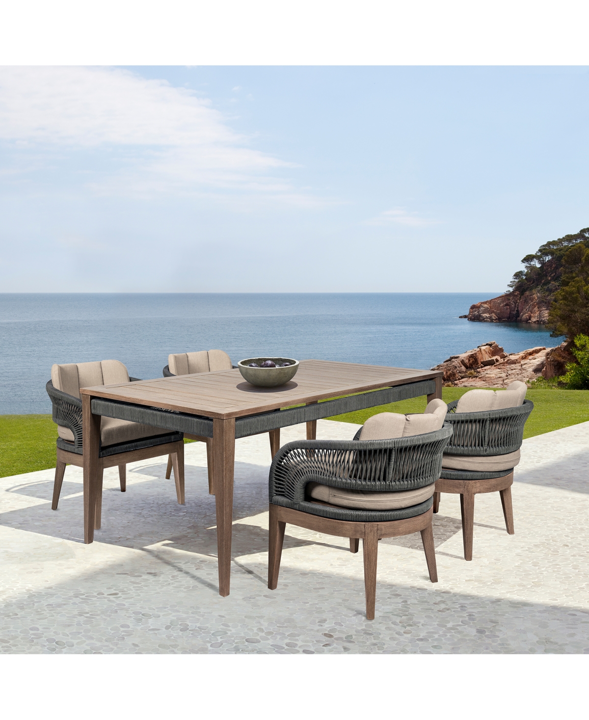 Click here for Orbit Outdoor Dining 5-Pc. Set (4 Chairs & Table)... prices