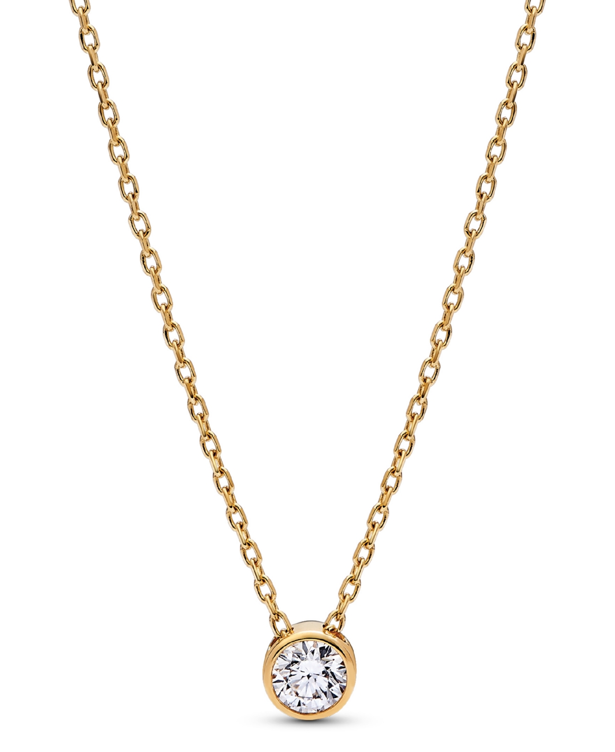 Click here for Pandora Era Lab-Grown Diamond Bezel Pendant Neckla... prices