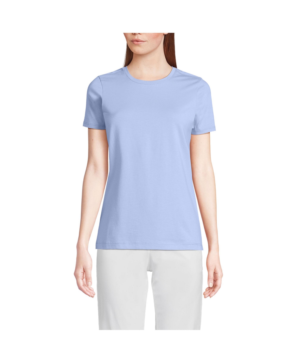 Click here for Lands End Womens Tall Relaxed Supima Cotton Crew N... prices