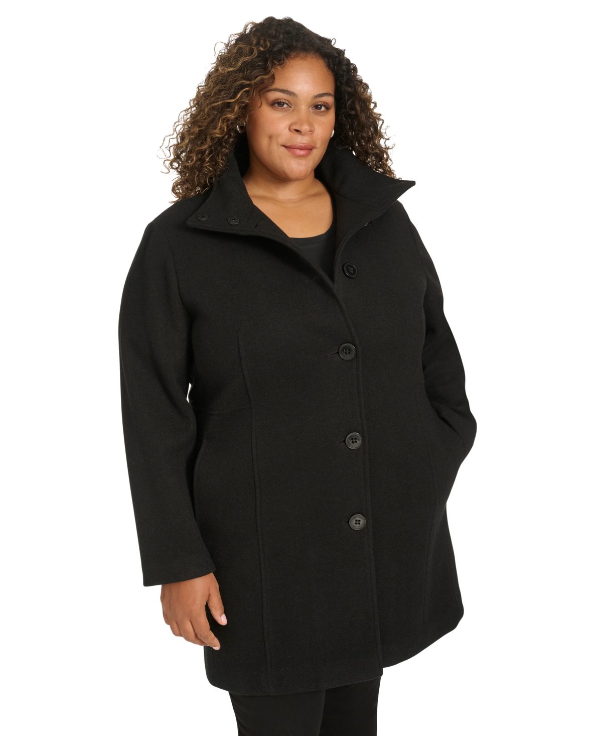 Click here for Calvin Klein Womens Plus Size Walker Coat  Created... prices