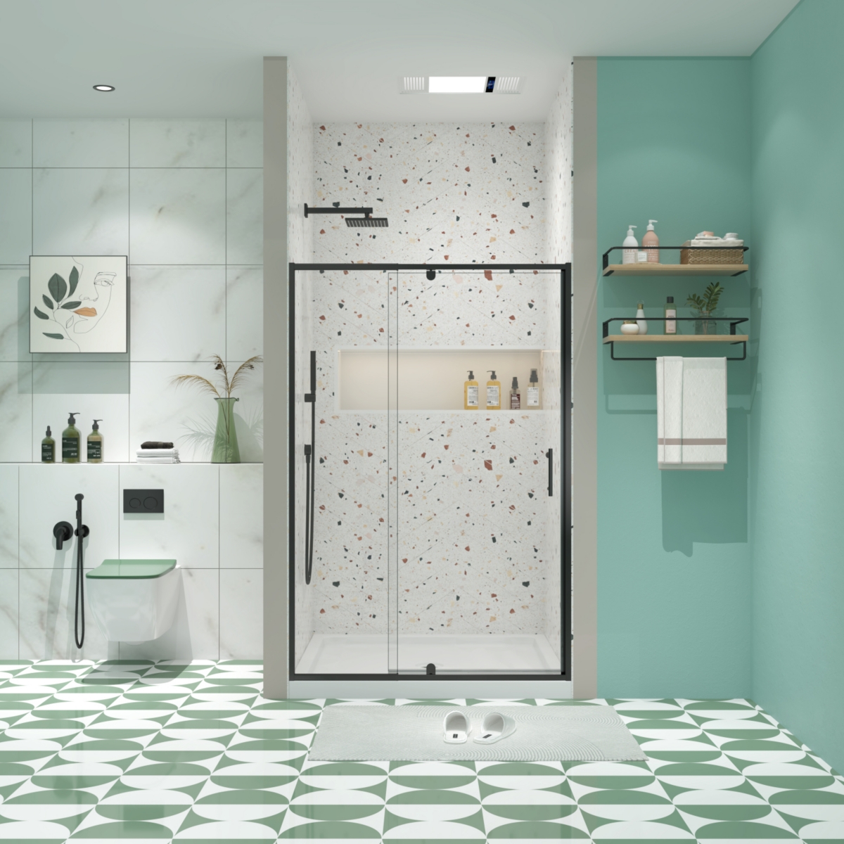 Click here for Streamdale Pivot Swing Glass Shower Door  1/4"... prices