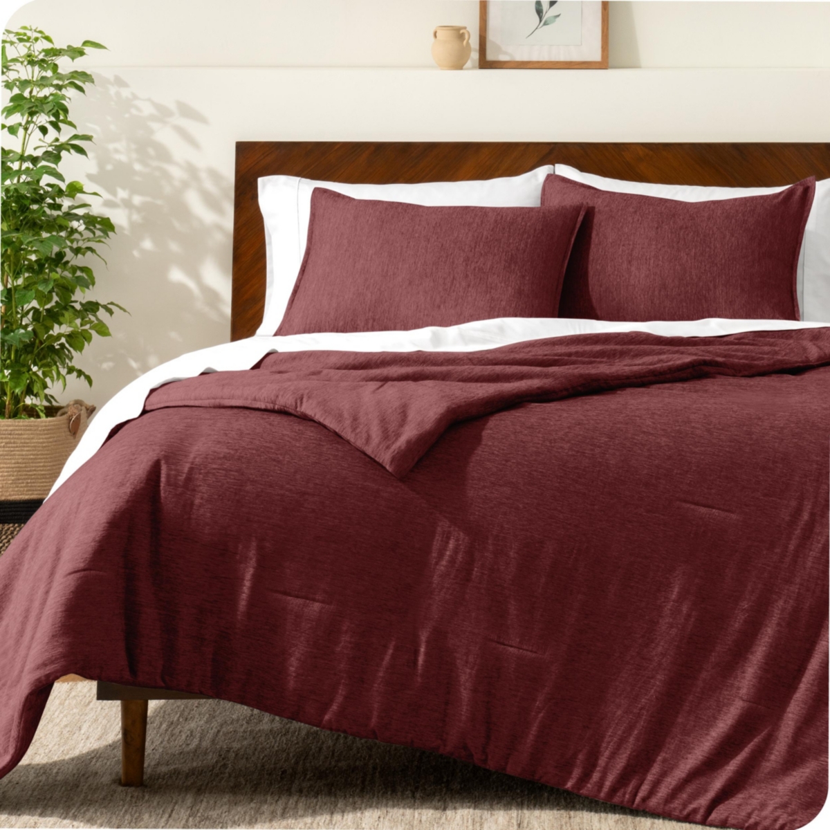 Click here for Bare Home Down Alternative Comforter Set - Heather... prices