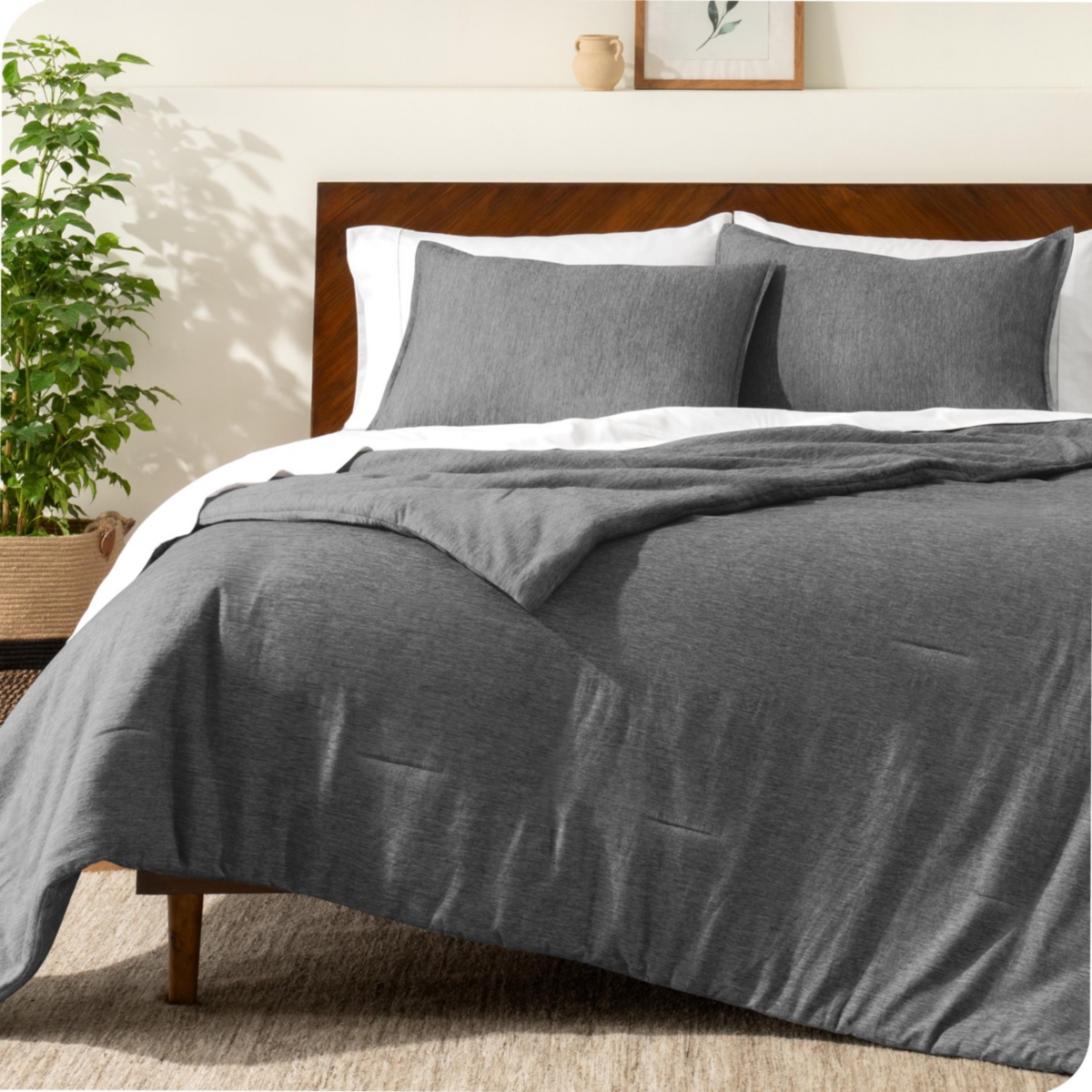Click here for Bare Home Down Alternative Comforter Set - Heather... prices