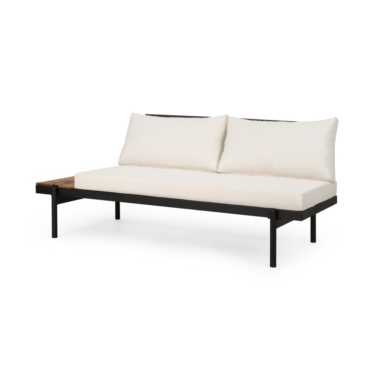 Click here for Streamdale Theo 2-Seater Acacia Wood And Iron Sofa... prices