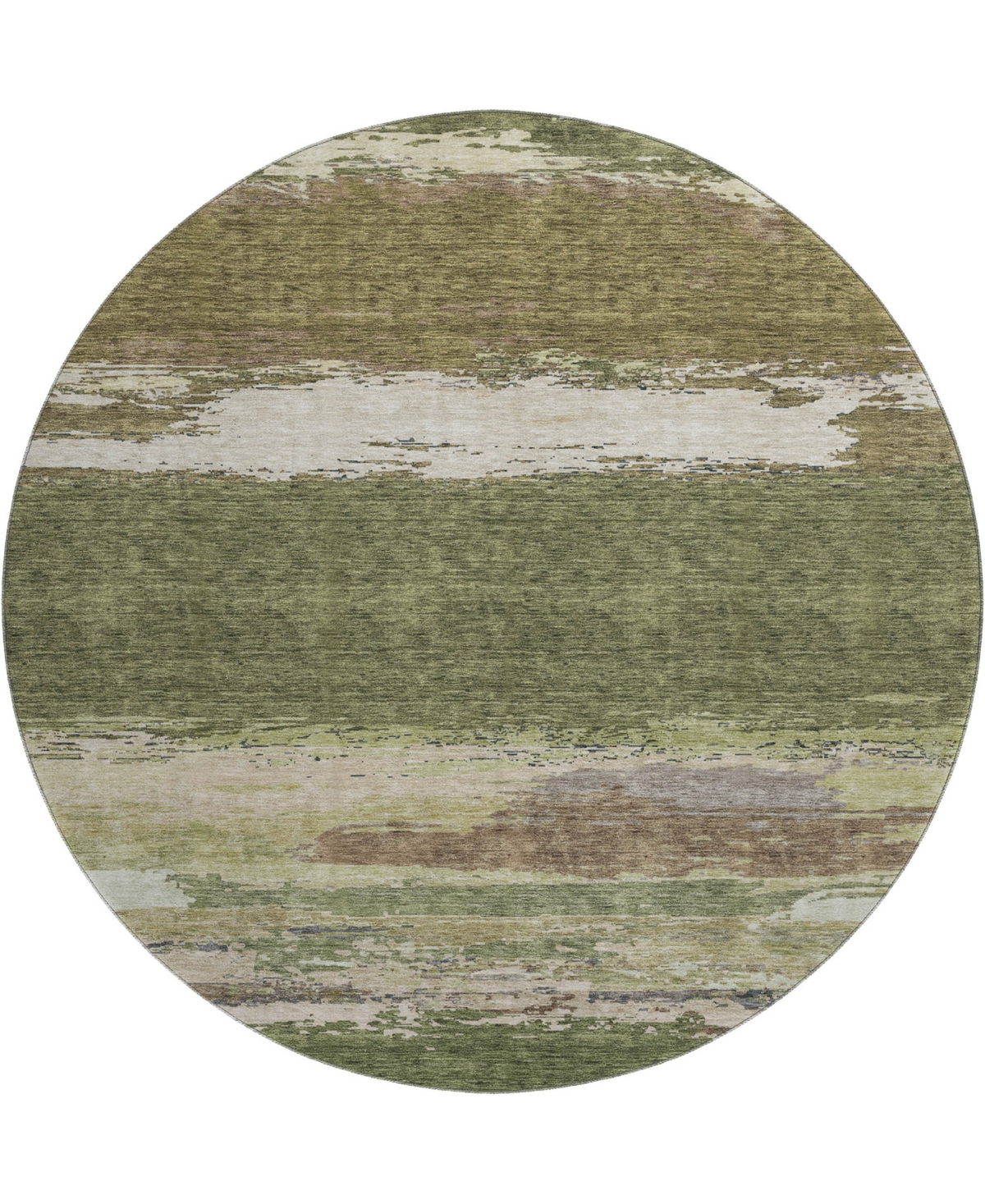 Click here for Dalyn Trevi Washable TV8 8x8 Round Area Rug - Oliv... prices