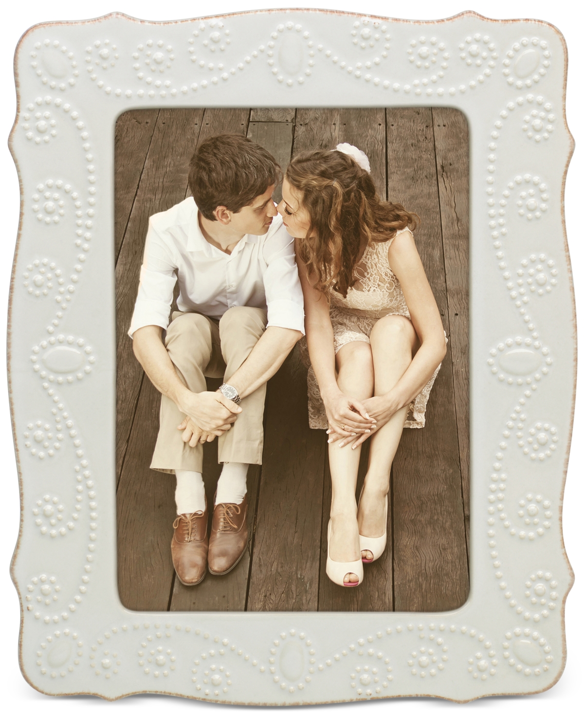 Click here for Lenox French Perle 5 x 7 Frame - Ivory prices