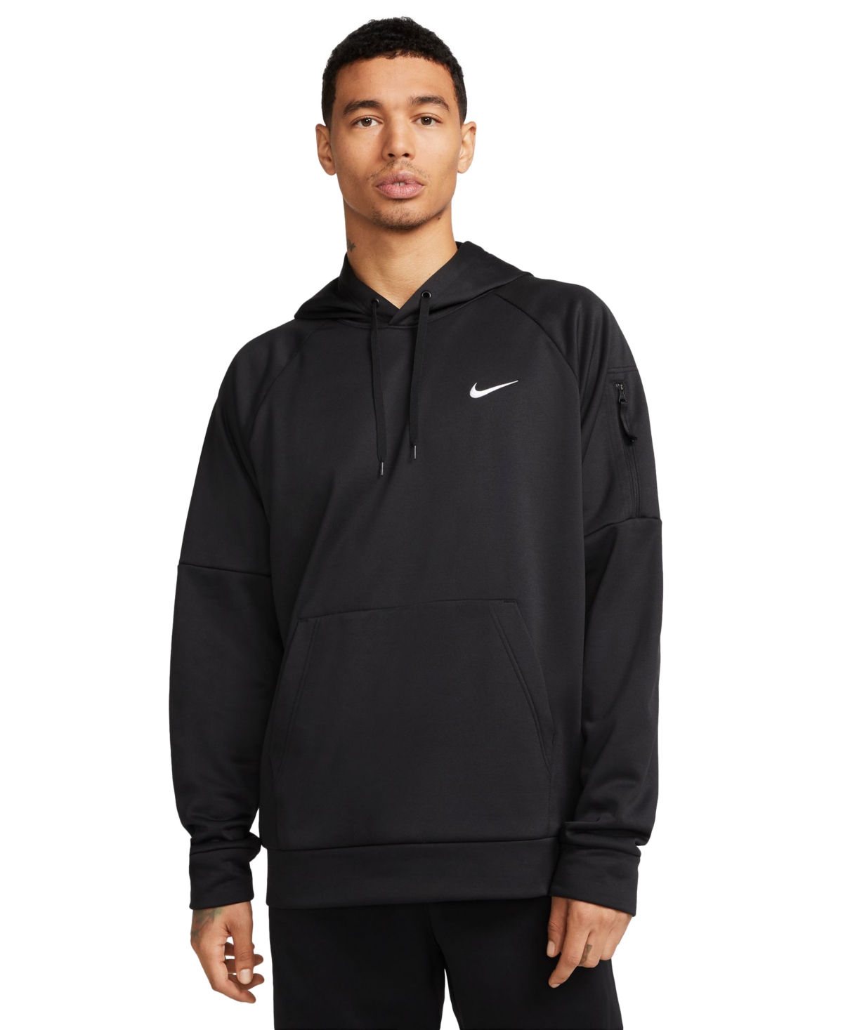 Click here for Nike Mens Therma-fit Long-Sleeve Logo Hoodie - Bla... prices