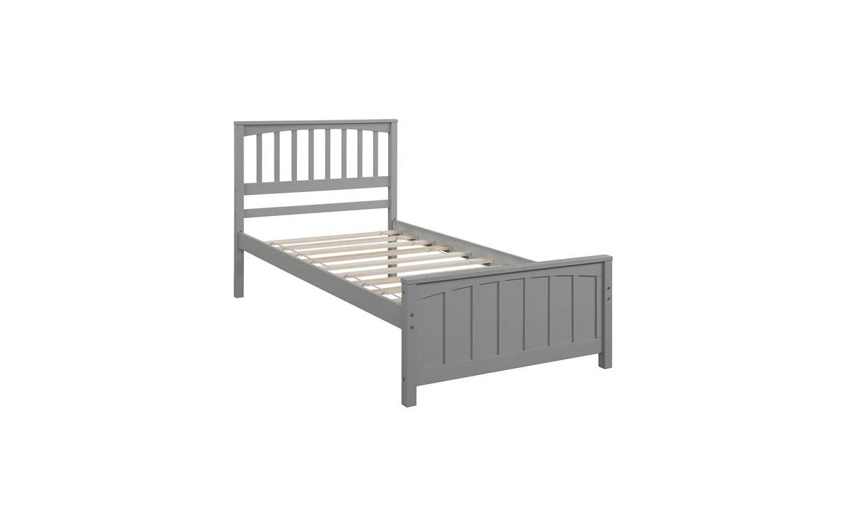 Click here for Slickblue Wood Platform Bed Twin size Platform Bed... prices