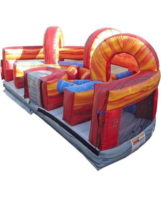 JumpOrange Shadow Obstacle Course Bounce House Inflatable for Kids and ...