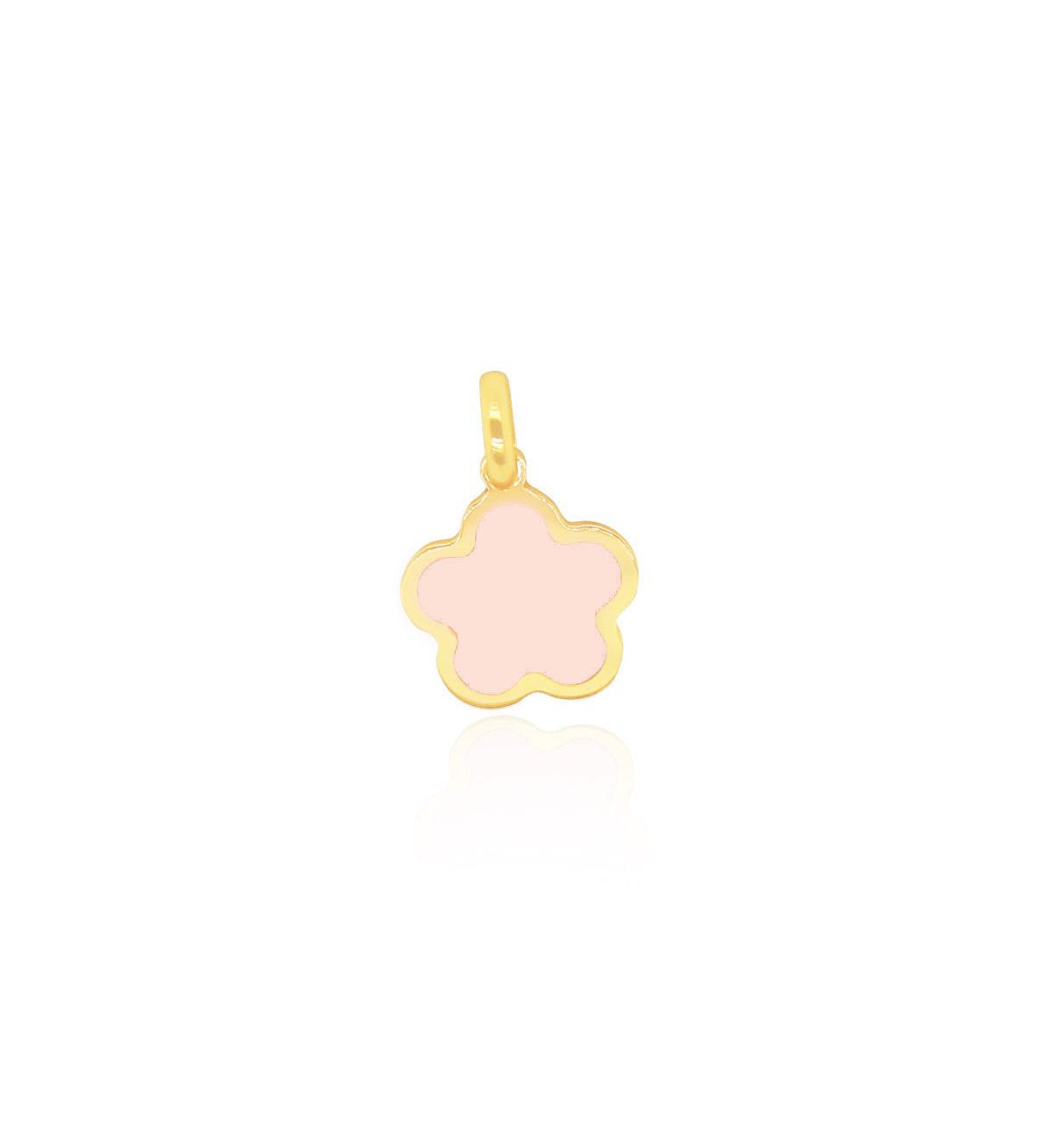 Click here for The Lovery Pink Pearl Flower Charm 14K Gold 11 mil... prices