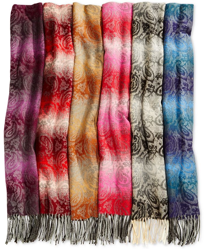 Cejon Ombre Paisley Woven Scarf - Macy's