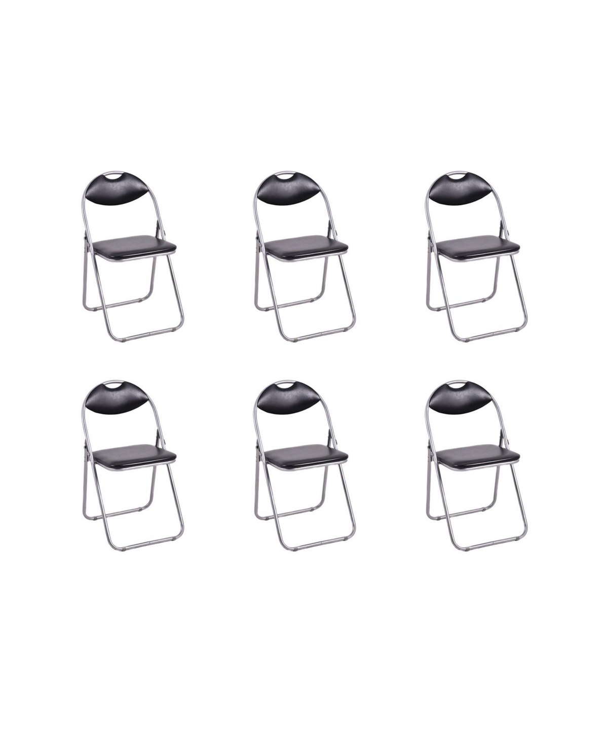 Click here for Sugift 6 Pieces Portable Folding Dining Chairs Set... prices