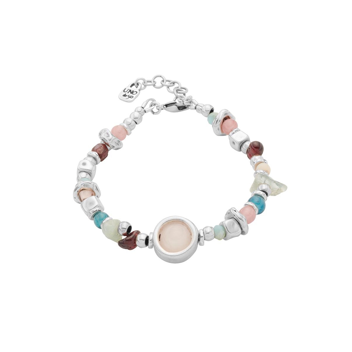 Click here for UNOde50 Sterling Silver Natural Crystals Metal Bra... prices
