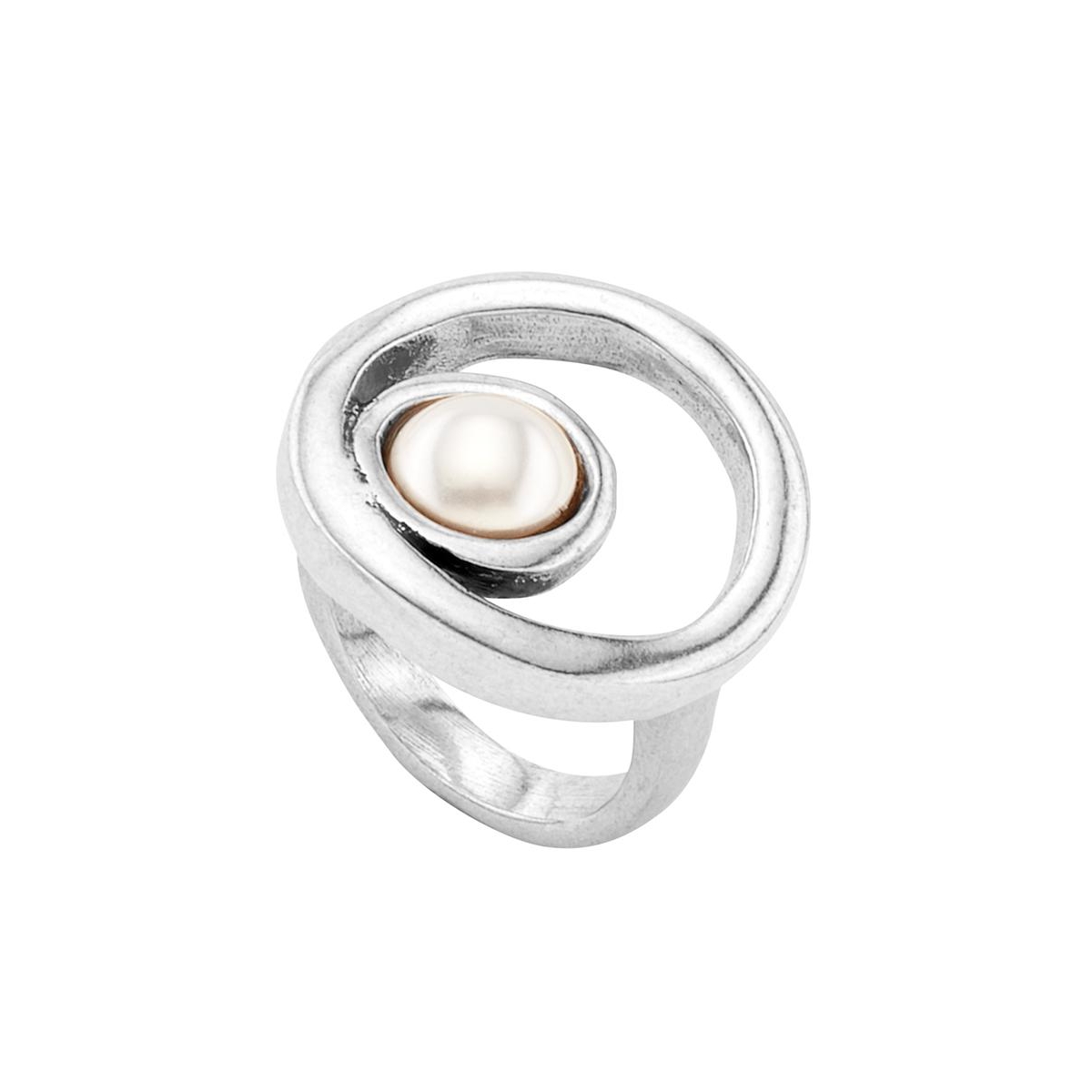 Click here for UNOde50 Sterling Silver Mother of Pearl Crystal Ri... prices