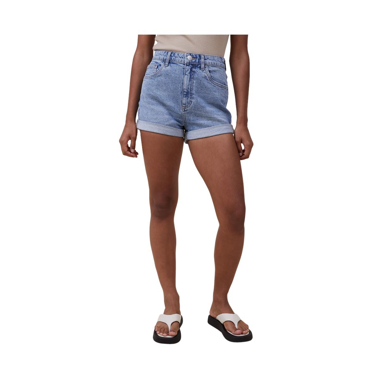 Click here for Cotton On Womens High Rise Classic Stretch Denim S... prices