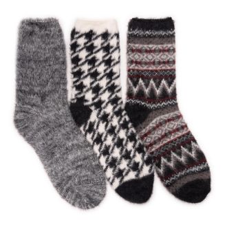 MUK LUKS Women's Pair Pack Fuzzy Crew Fall Socks - Macy's