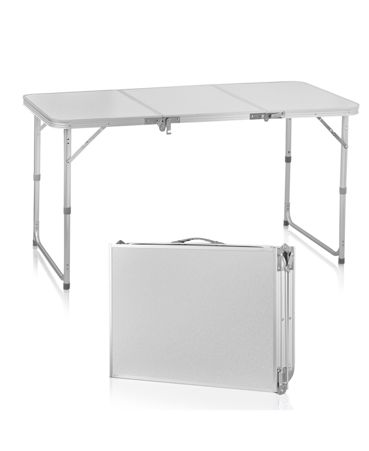 Click here for Slickblue 4FT Adjustable Height Camping Folding Ta... prices