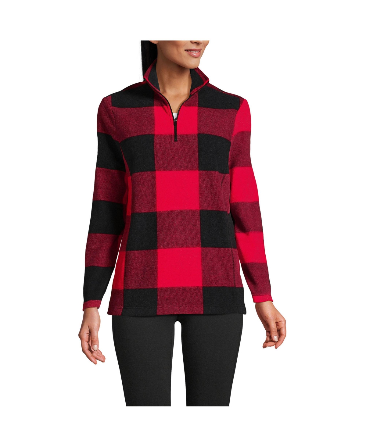 Click here for Lands End Womens Anyweather Fleece Quarter Zip Pul... prices