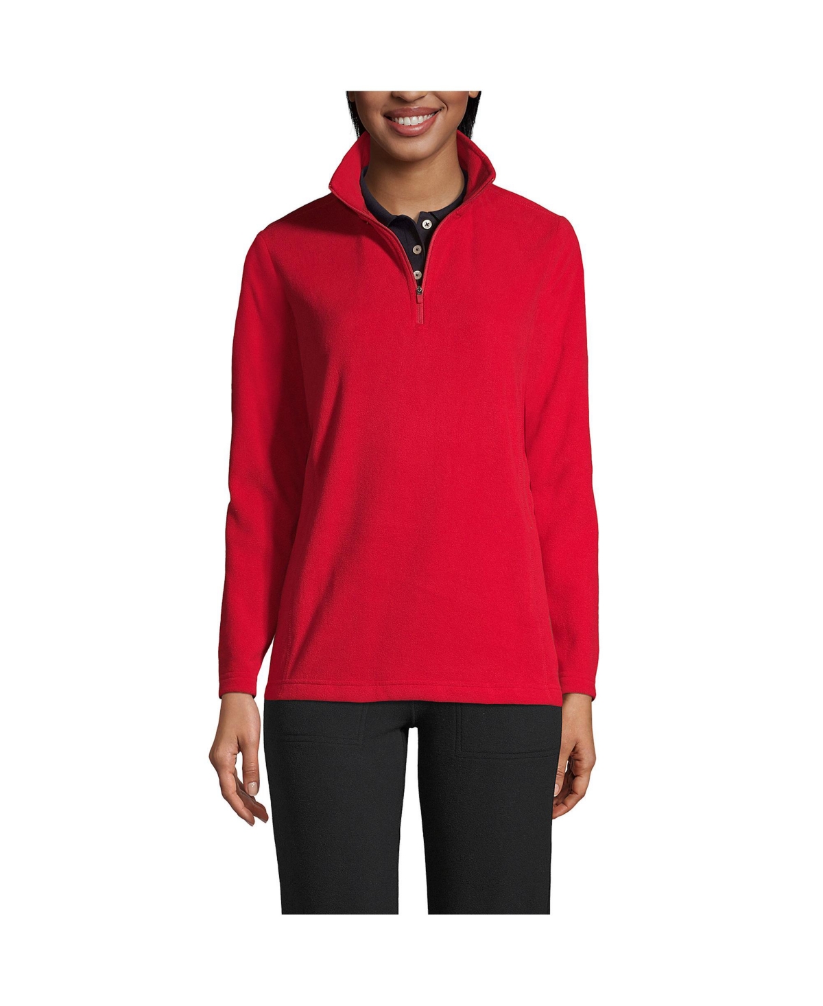 Click here for Lands End Womens Thermacheck 100 Fleece Quarter Zi... prices