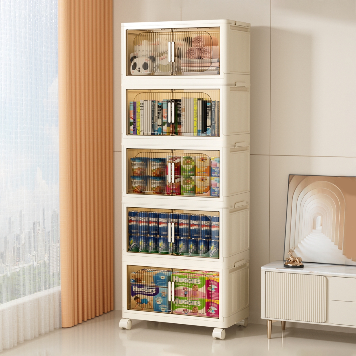 Click here for Streamdale Furniture 5-Tier Collapsible Storage Ca... prices