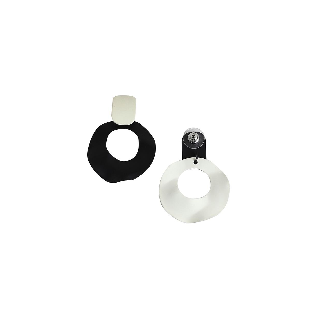 Click here for Sohi Womens Block Drop Earrings - White prices
