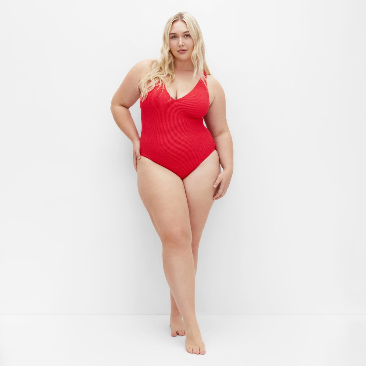 Click here for City Chic Plus Size Avalon 1 Piece - Red cherry prices