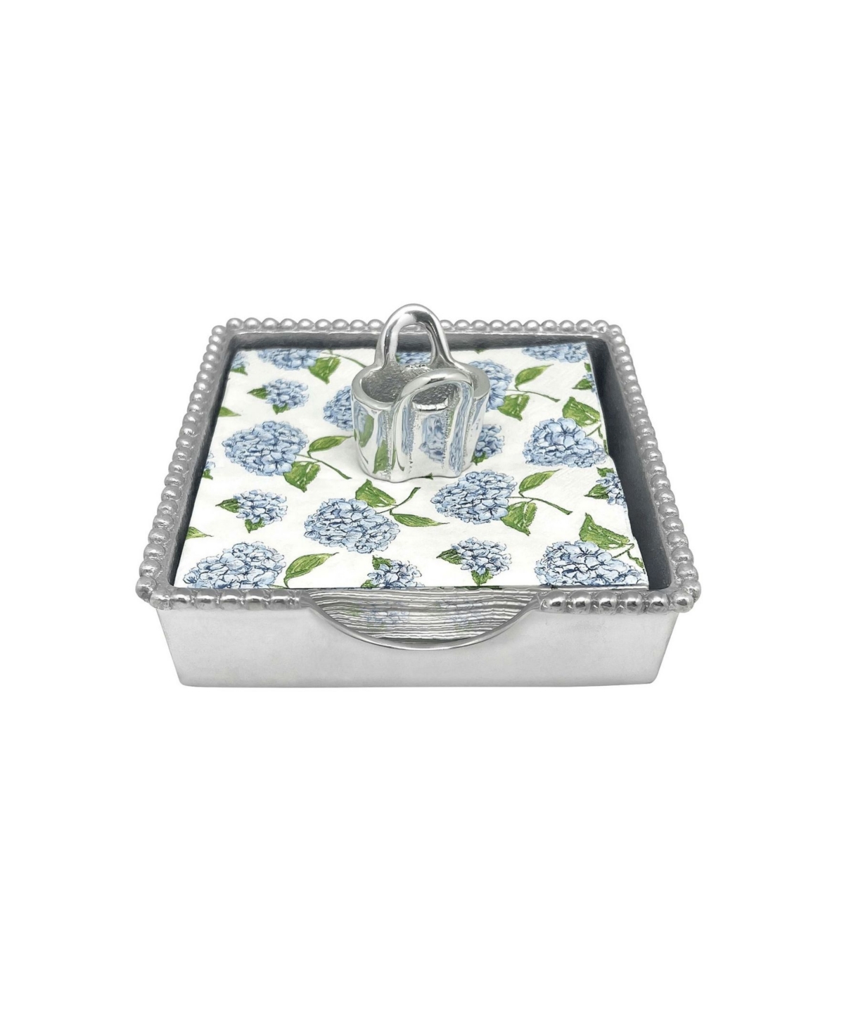 Click here for Mariposa Tote Bag Beaded Napkin Box Set - Silver prices