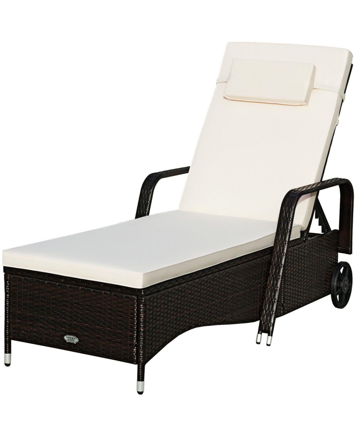 Click here for Inolait Outdoor Recliner Cushioned Chaise Lounge w... prices