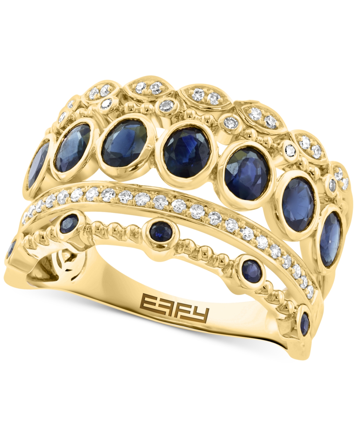 Effy Collection Effy Blue Sapphire (1-3/8 Ct. T.w.) & Diamond (1/6 Ct ...