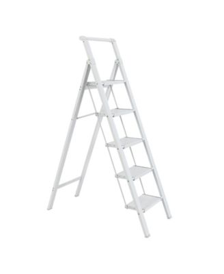 Flynama 5 Step Stool Folding Step Stool with Handrails, Sturdy Step ...