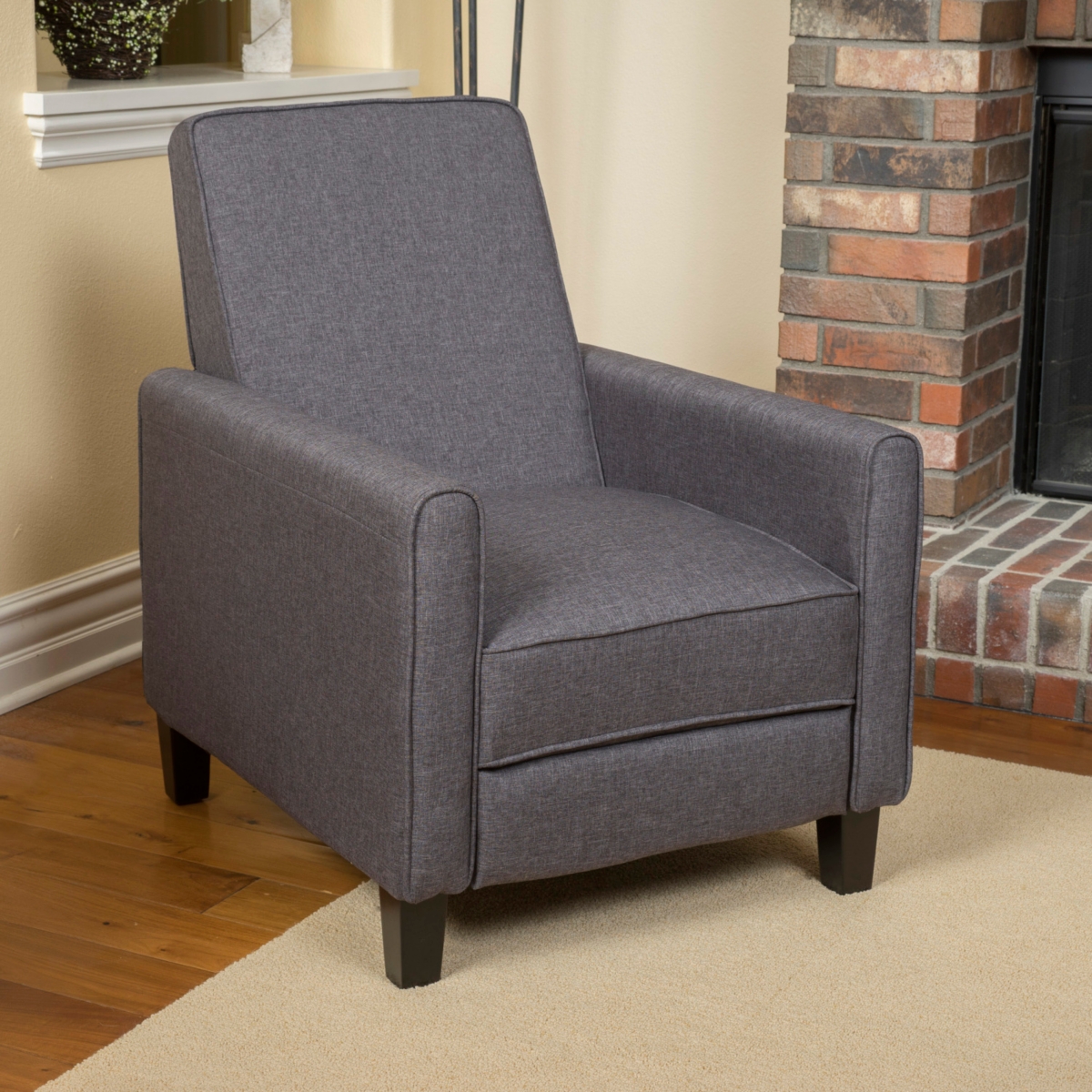 Click here for Smoke Fabric Push Back Chair For Elegant Home Deco... prices
