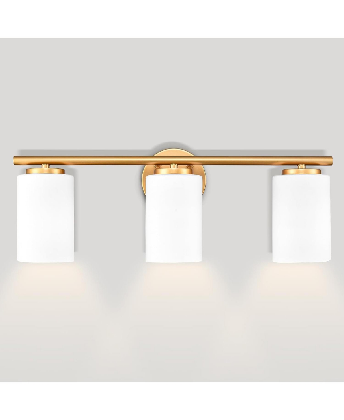 Click here for Moose Modern 3-Light Gold Bathroom Vanity Lights w... prices