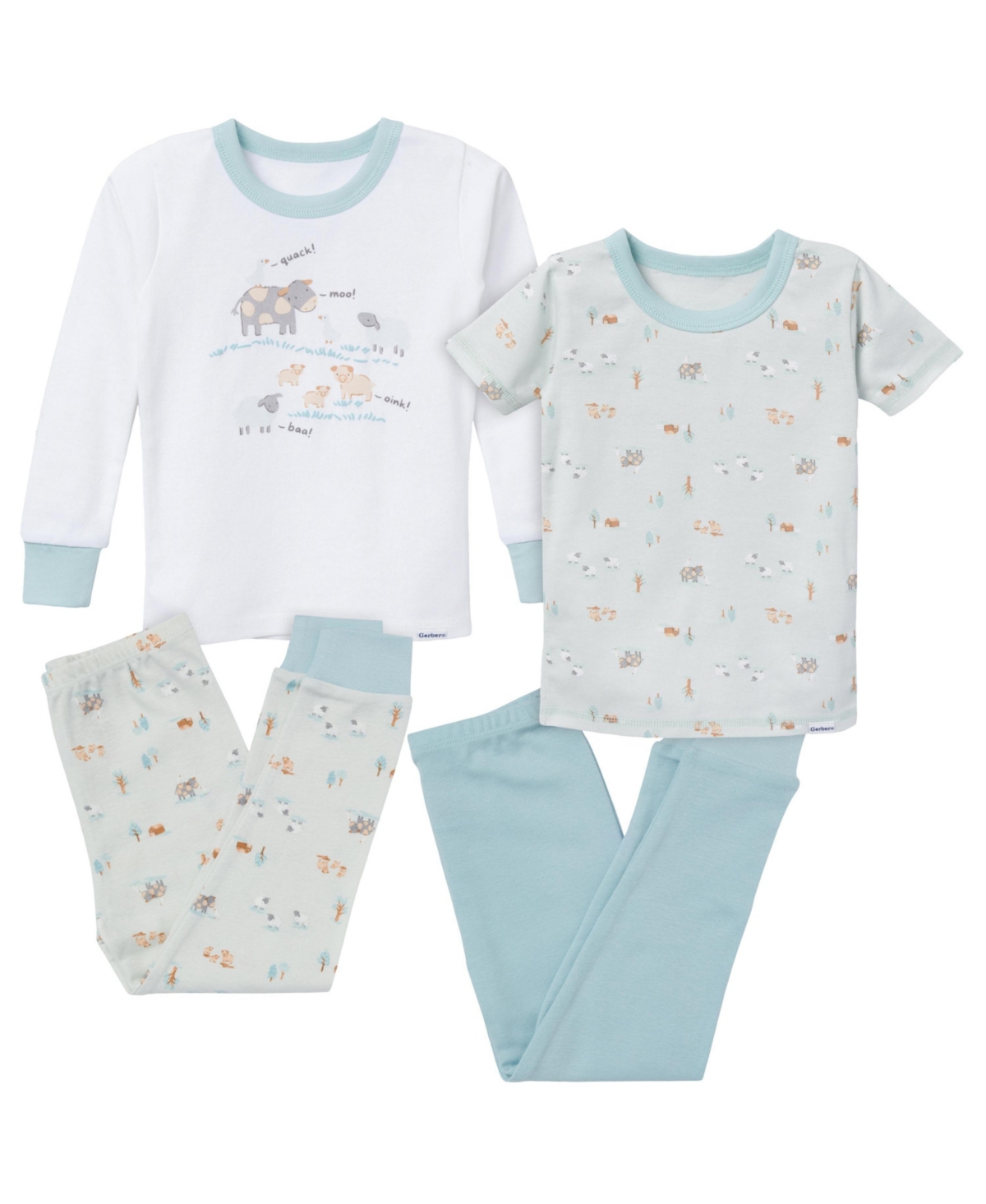 Click here for Gerber Baby Boys Pajamas Set  4 Piece - Farm prices