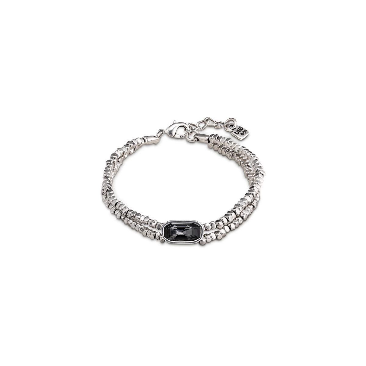 Click here for UNOde50 Sterling Silver Gray Glass and Lobster Cla... prices
