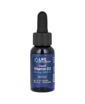 Life Extension Liquid Vitamin D3 Mint - 1 fl oz (29.57 ml) - Macy's
