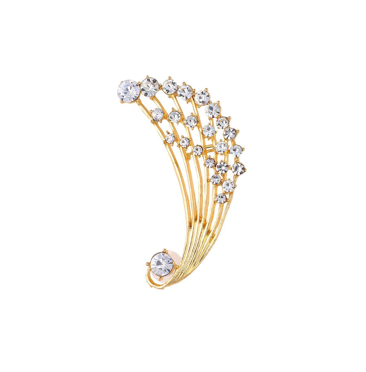 Click here for Sohi Womens Tiered Cuff Earring - Gold prices