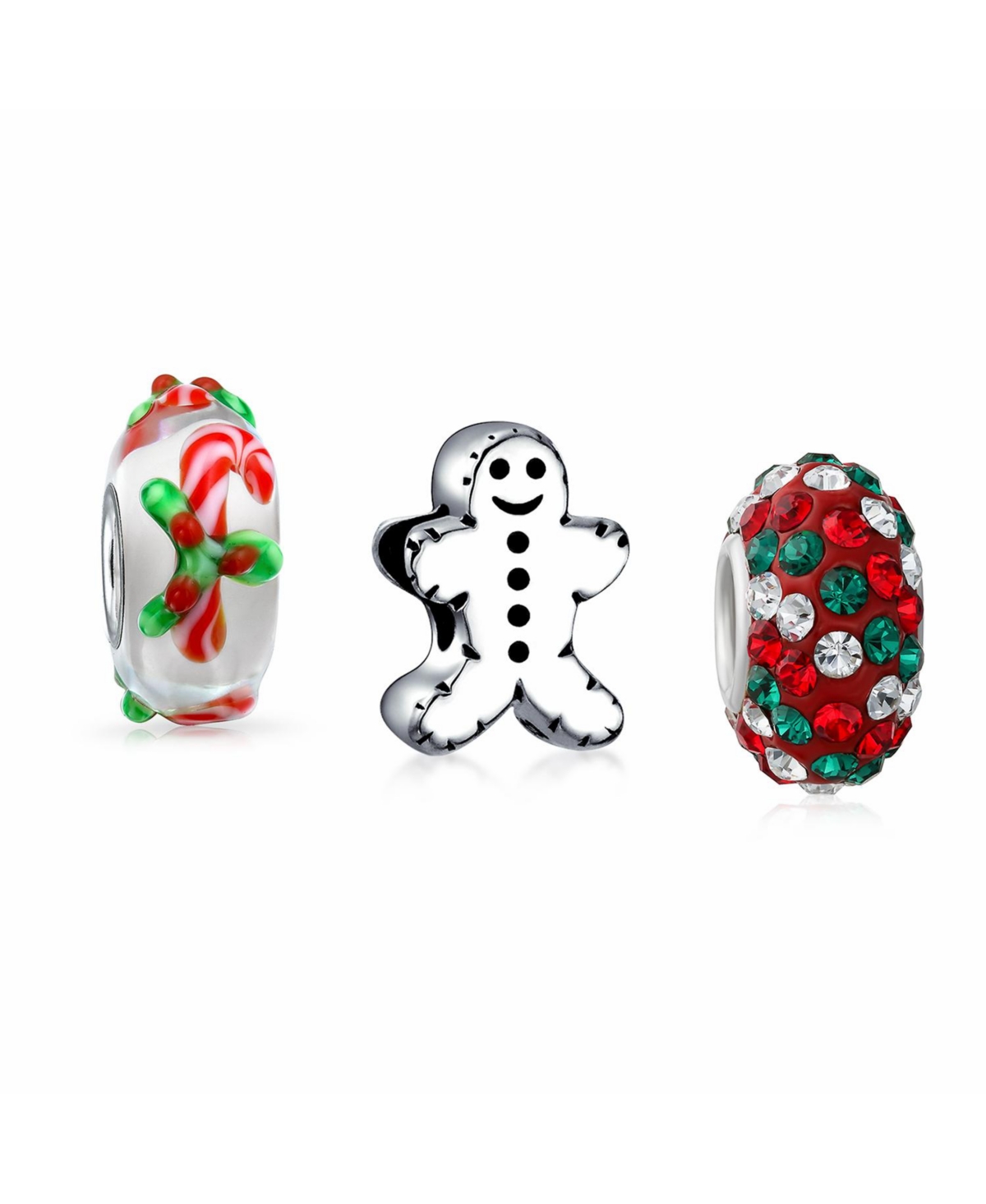 Click here for Bling Jewelry Christmas Charm Bead Set Gingerbread... prices